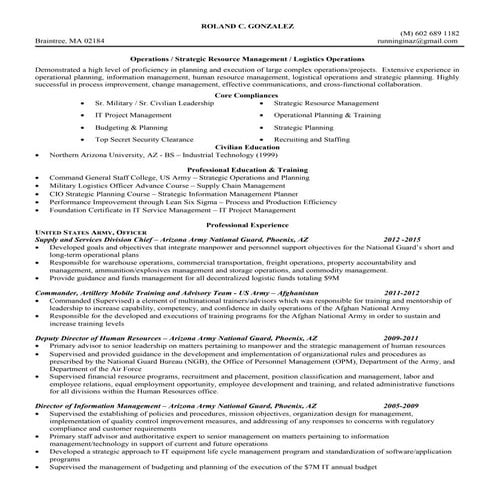 Roland Gonzalez Resume 2016 | PDF