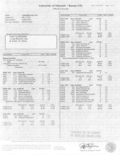 Walden University _Official Transcript-3 3 | PDF