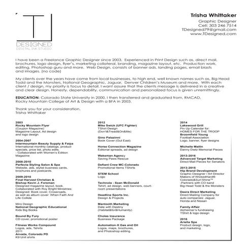 Trisha Whittaker Resume 2016-1.compressed | PDF