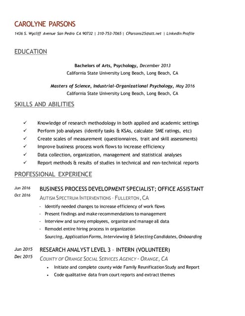 Bauer Resume for Liliana Ayala | PDF