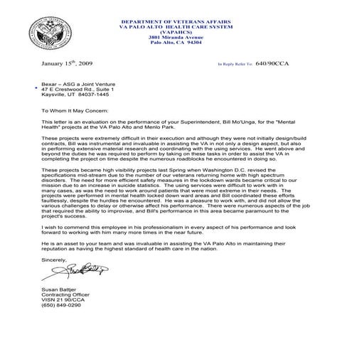 VA LETTER | PDF