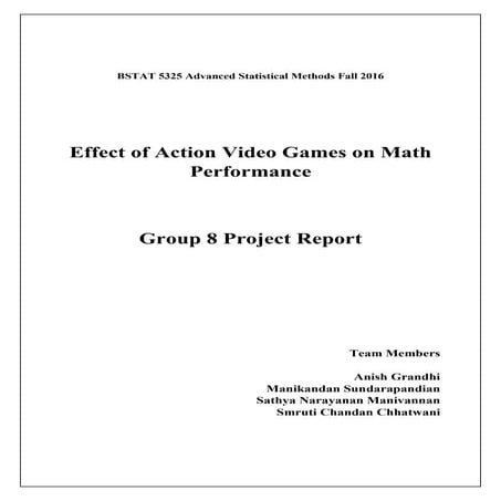 BSTAT 5325_Group 8_Project Report | PDF | Standardized Testing ...
