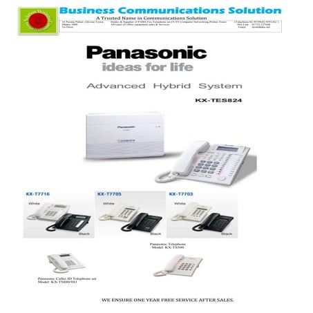 Panasonic KX-TES824 | PDF