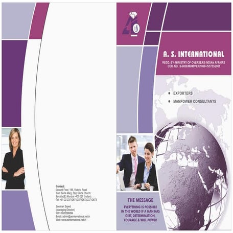 A.S.International Broucher | PPT