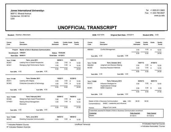Argosy Transcript | PPT