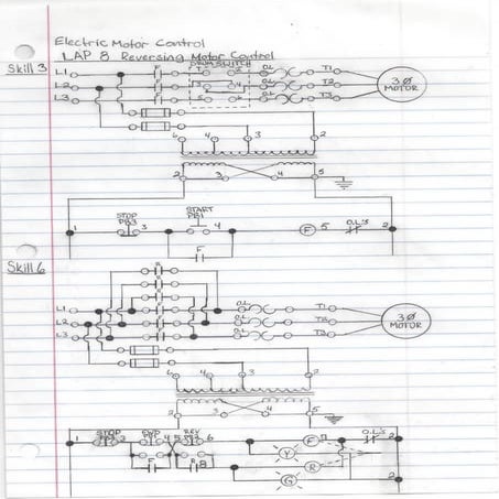 Motor Control Wire Diagram 2 | PDF