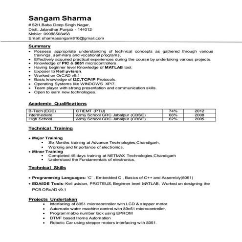 RESUME_Sangam Sharma | DOCX