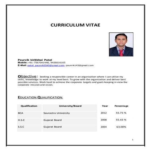 Vishal sethi cv | DOCX