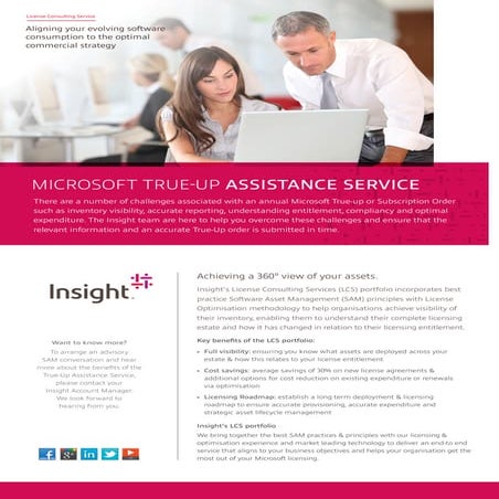 Microsoft True Up Assistance Service | PDF