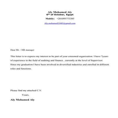 Aly CV | PDF