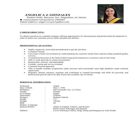Resume ANGEL | PDF