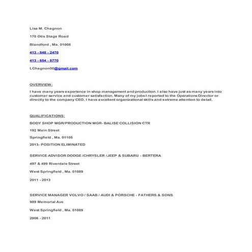 Lisa resume | PDF