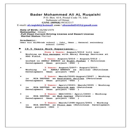 Bader CV | DOC