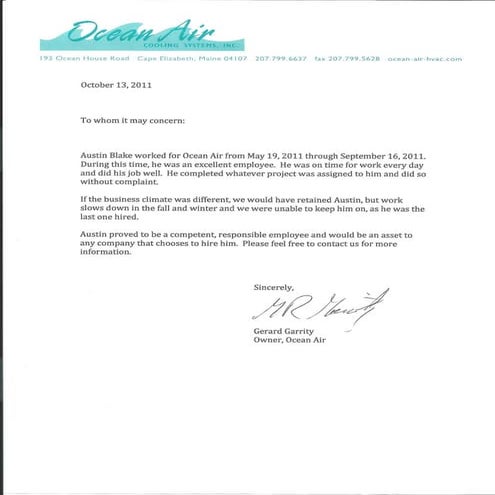 Ocean Air reference | PDF