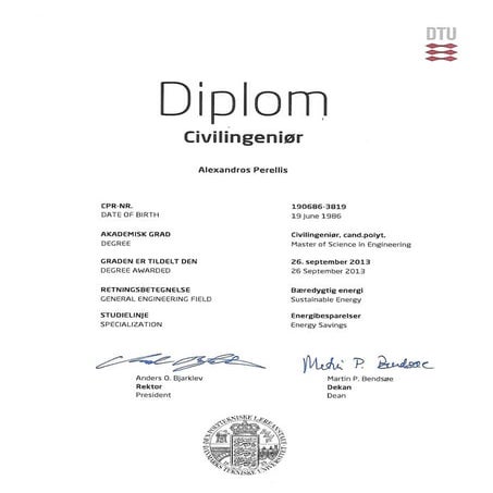 MSc degree A Perellis | PDF