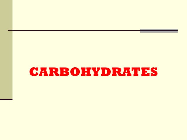 Carbohydrates Structure and functions- Biochemistry PPT for Students ...