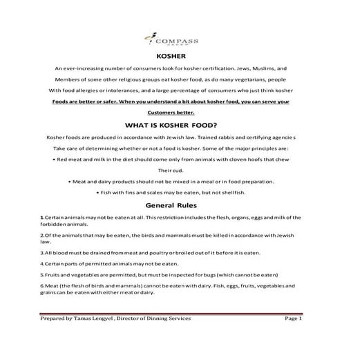 KOSHER | DOCX