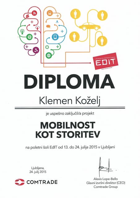 CCNA Certificate of Course Completion | PPT