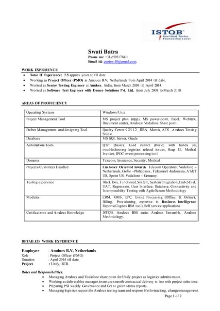 Usha cv | DOCX | Computer Software and Applications | Computing