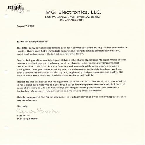Curt Butler MGI Electronics | PDF