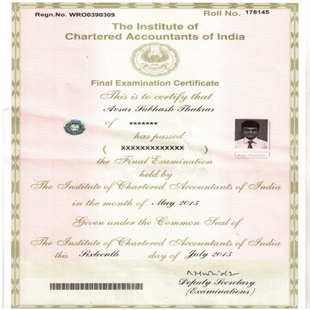 Passing Certificate | PDF