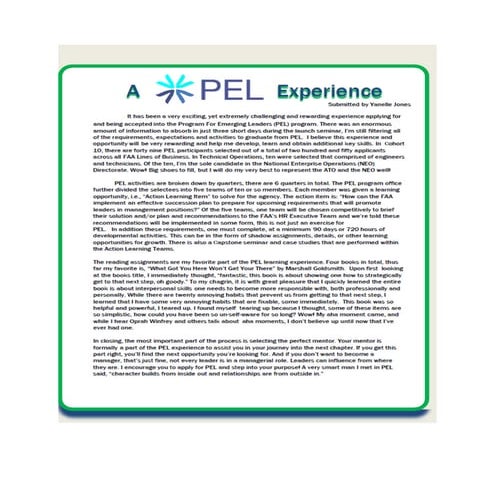 PEL Experience | DOC