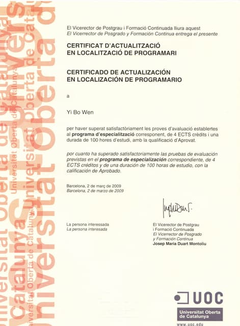 PDO Appreciation Certificate | PDF