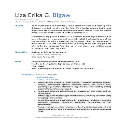 UPDATED RESUME_LIZA ERIKA BIGAW | DOC