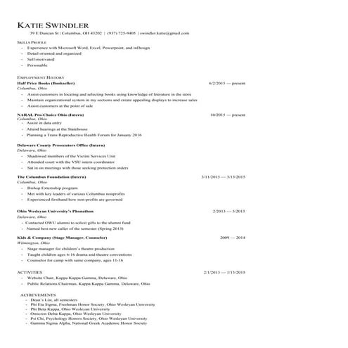 UPDATED Resume | PDF