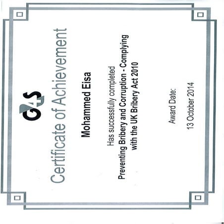 G4S CERTIFICATE -0001 | PDF