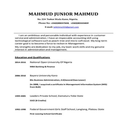 MAHMUD CV | DOCX