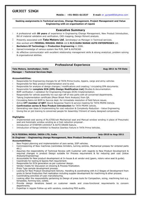 Resume - Manoj | DOCX | Manufacturing Industry | Industries