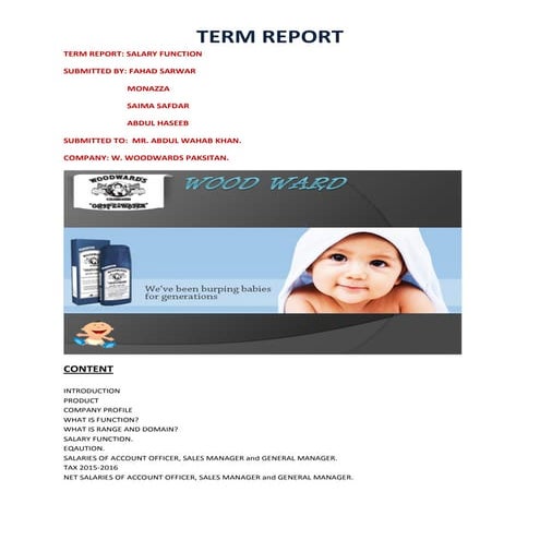 TERM REPORT MATHS | PDF