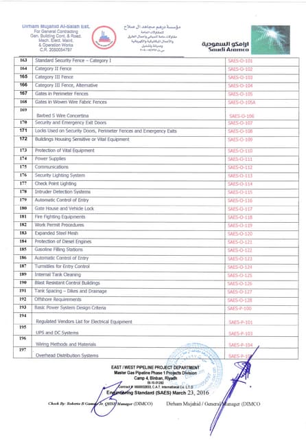 Saudi Aramco Engineering Procedures (SAEP)1 | PDF | Civil Engineering ...