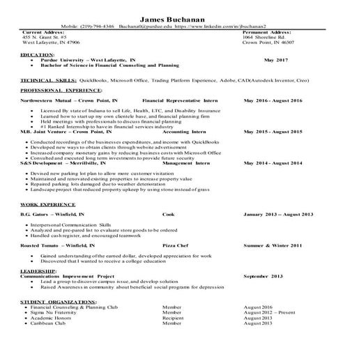 James' Resume SEpt. 2016 | DOCX