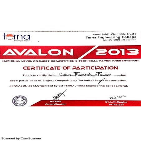 Project Competition's Certificates | PDF