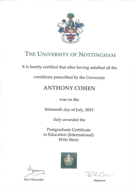 Trinity Diploma Cert | PDF