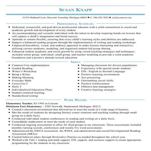 Susan Knapp Resume 1 (1) | PDF
