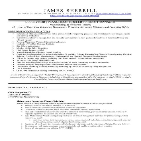 James Resume 2016 (1) | DOCX