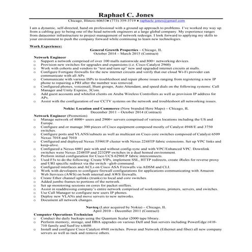 Raphael C. Jones Resume | PDF