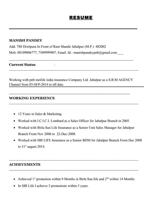 Sanjeev Resume | PDF