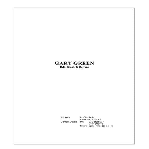 Gary's Professional Resume - 20141101 | PDF | Civil Engineering ...