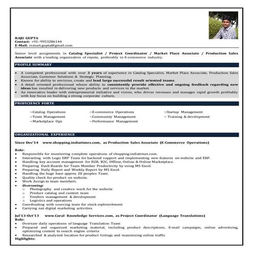 Raju Gupta-Resume | DOCX