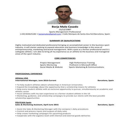 Oliver Resume RSA | DOCX