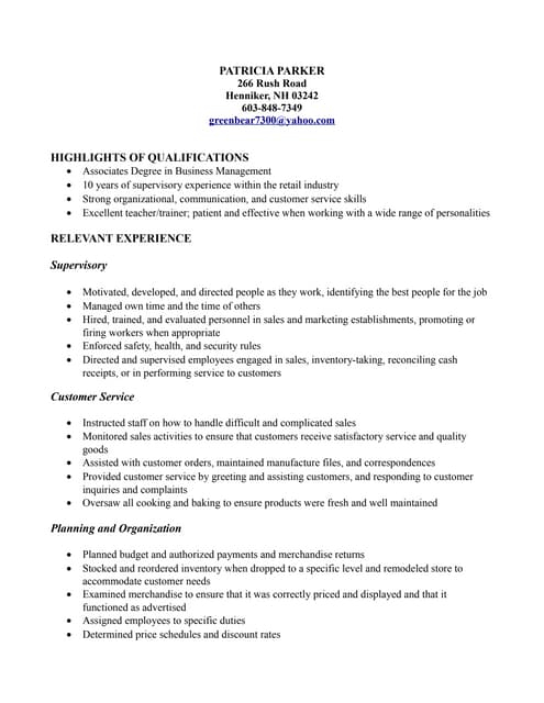 Wordpad Mick resume 2016 (handout) | PDF