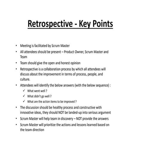 Retrospective | PPT