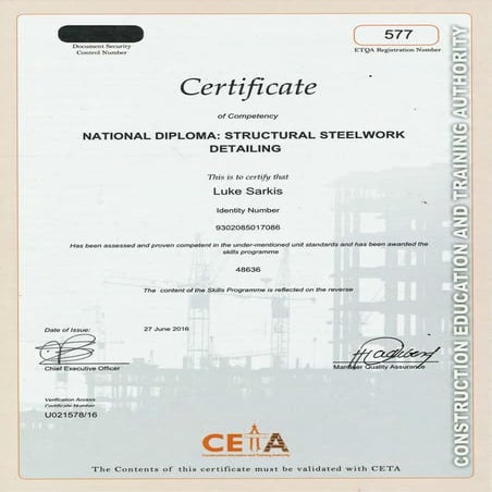 National Diploma - Structural Steelwork Detailing | PDF