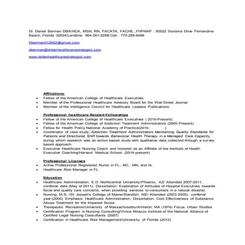 DanBermanCV81415 | DOCX