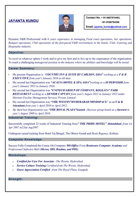 RESUME YOGENDRA. | PDF