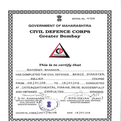 Basic Disaster Relief Course | PDF